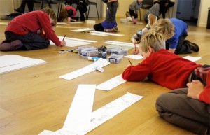 One Line Street Scene: A Visualisation Warm Up Drawing exercise