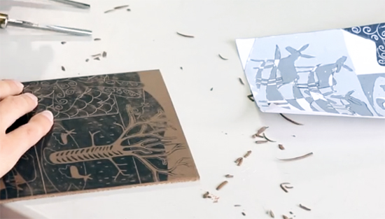 Making a Linocut