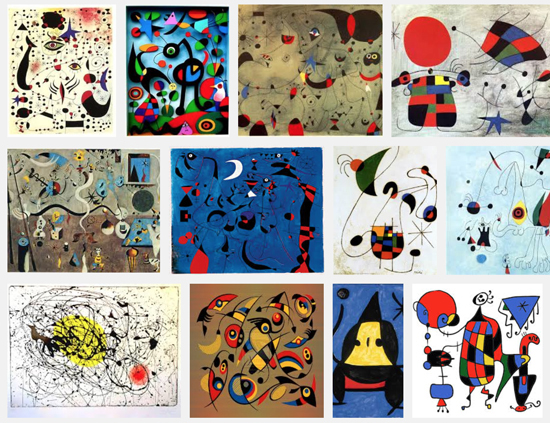 Inspired by Miro – Collage, Automatic Drawing, & Sculpture