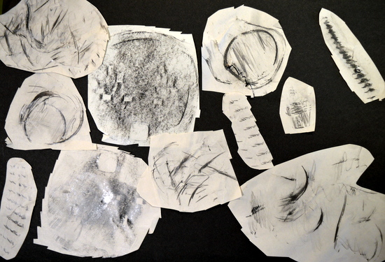 Red to Green: Taking Rubbings and Making Compositions