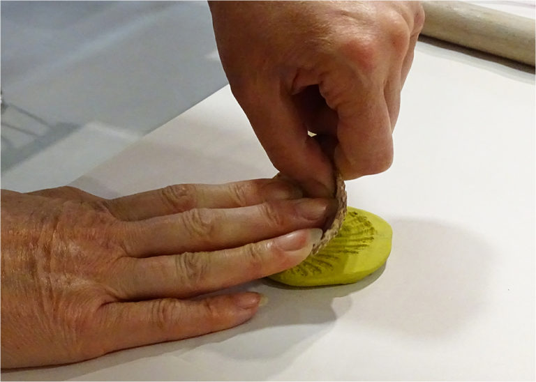 Teachers Play with Plasticine to Make Prints in the Education Room at ...