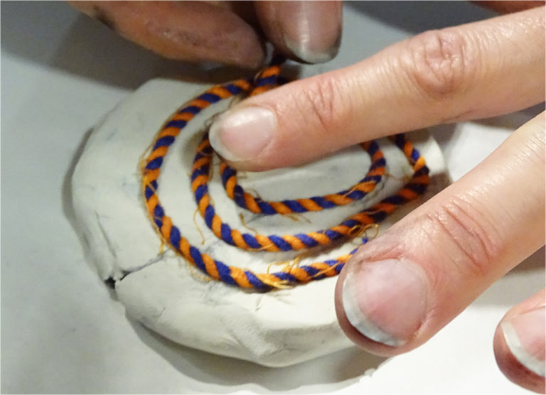 Teachers Play with Plasticine to Make Prints in the Education Room at ...