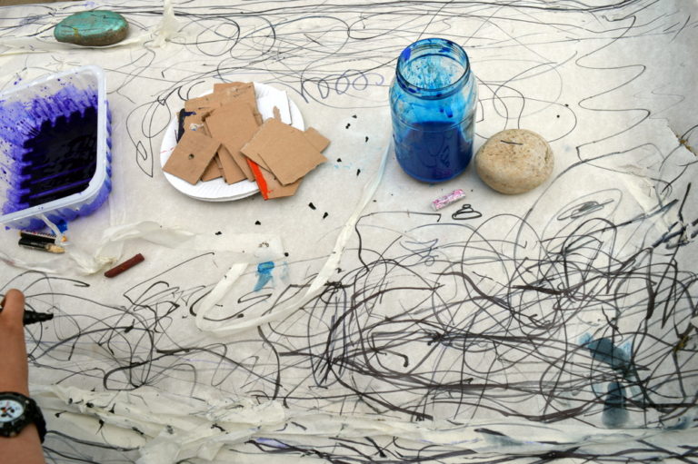 Our River – Year Five Pupils Build a Communal Drawing in Four Steps