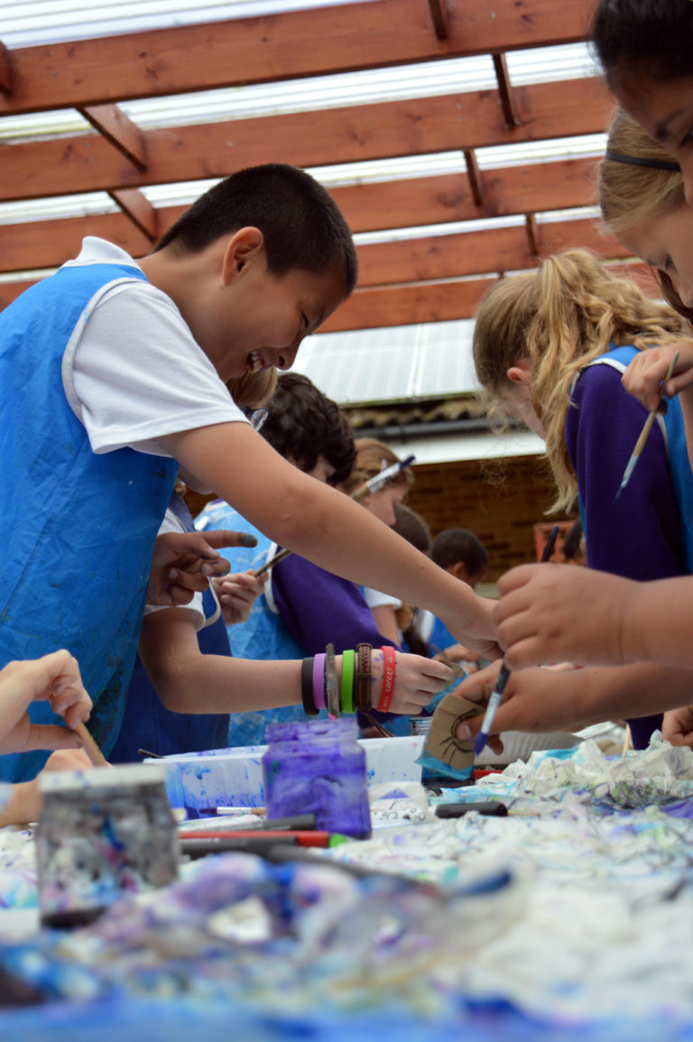 Our River – Year Five Pupils Build a Communal Drawing in Four Steps
