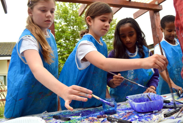 Our River – Year Five Pupils Build a Communal Drawing in Four Steps
