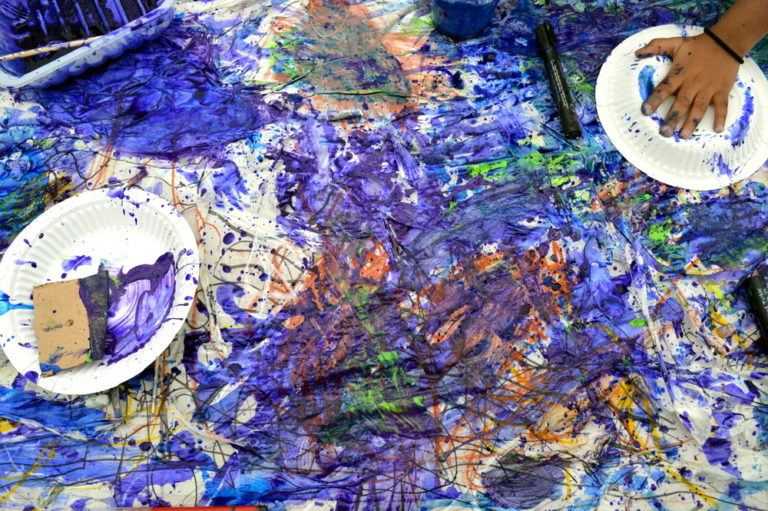 Our River – Year Five Pupils Build a Communal Drawing in Four Steps