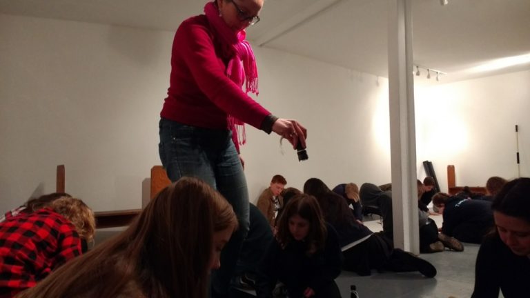 Teenagers Experiment with Glow in the Dark Paint and Rice with Artist ...