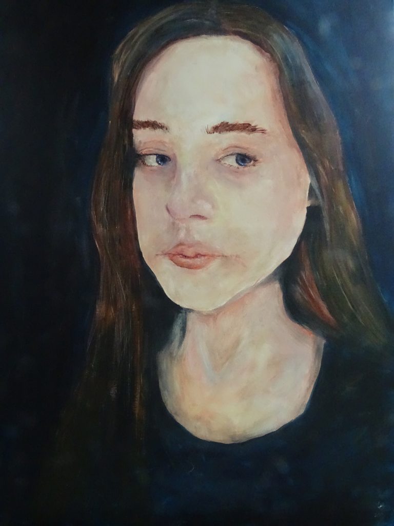 Self Portrait in Acrylic