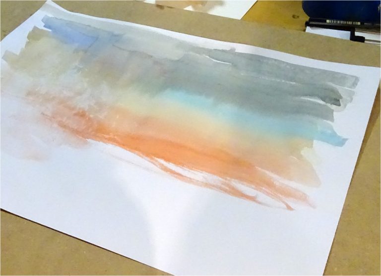 Exploration of Watercolour in the Studio