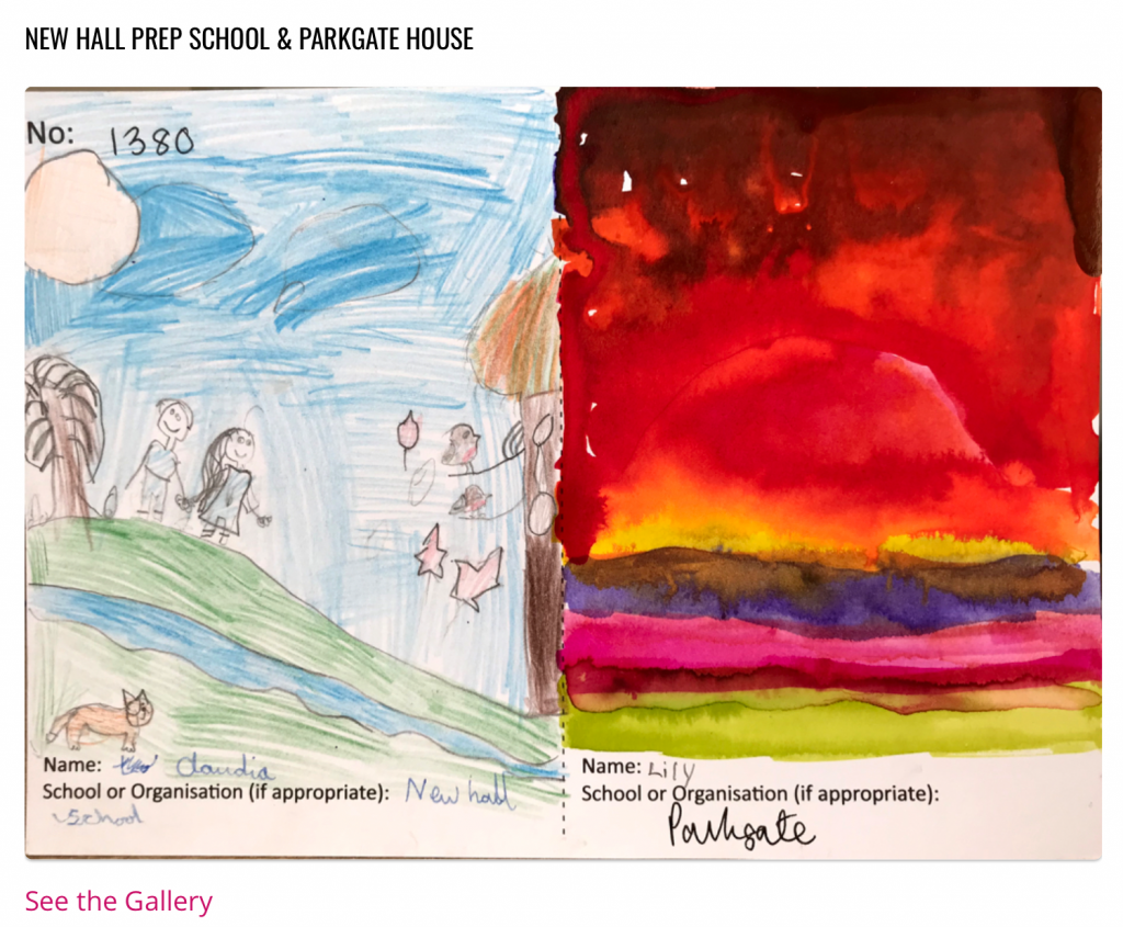 The Two Halves Drawing Project by AccessArt