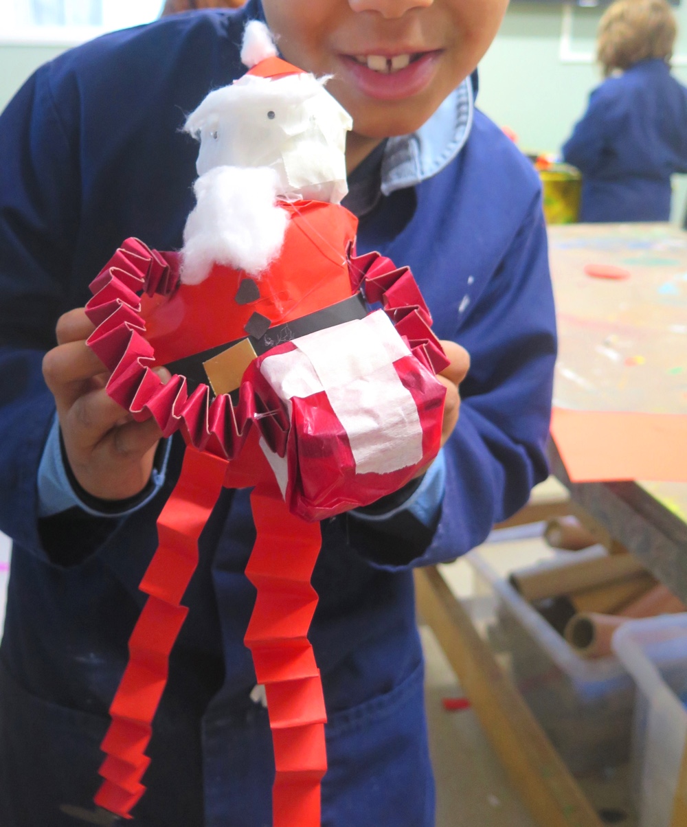 Santa comes in all Shapes and Sizes: Yr 3 Make Bouncing Santas!
