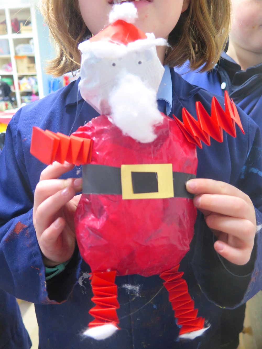 Santa comes in all Shapes and Sizes: Yr 3 Make Bouncing Santas!