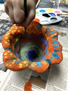 Decorative Clay Coil Pots
