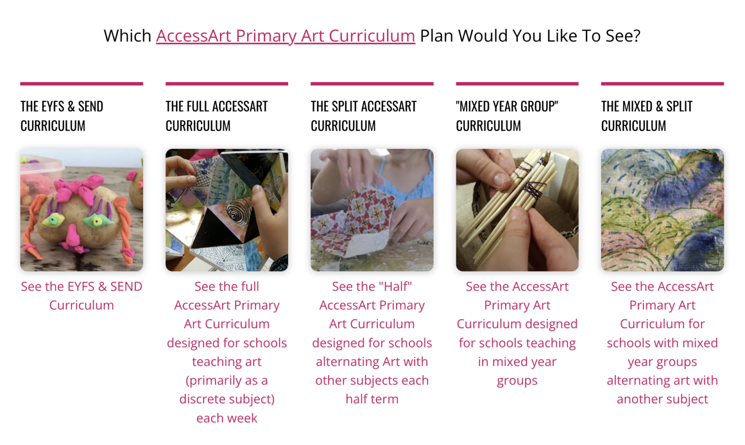 Starting Out with the AccessArt Primary Art Curriculum